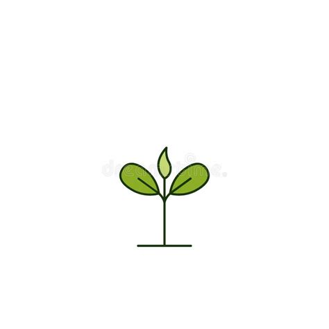 Plant Growth Icon Vector Illustration Stock Vector Illustration Of