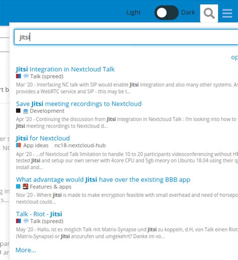 jitsi for nextcloud app ideas nextcloud community