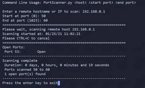 python port scanner geeks hangout