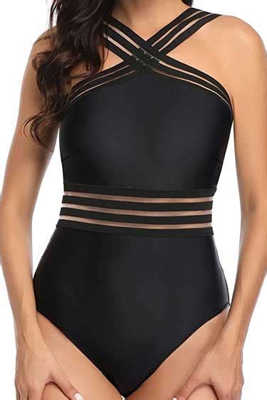 Tempt Me Women Crisscross One Piece Swimsuit Tummy Control Bathing Suit