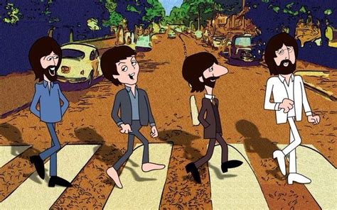 Pin On Abbey Road Beatles Cartoon Beatles Art The Beatles