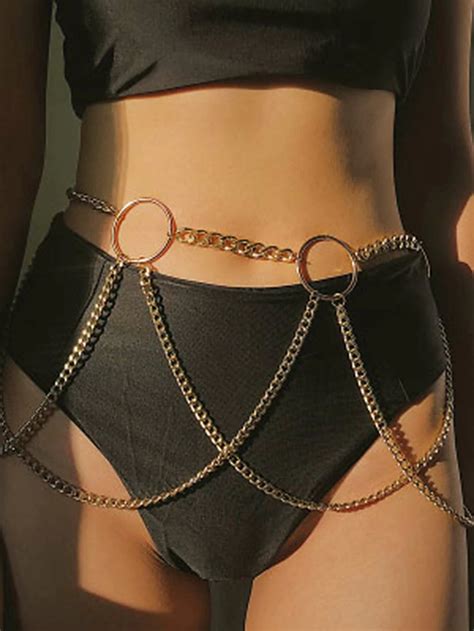 1pc Hoop Decor Layered Waist Chain Artofit