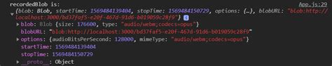 javascript how to play audio from blob object in react stack overflow