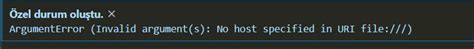 android flutter argumenterror invalid argument s no host