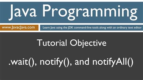 learn java programming wait notify and notifyall tutorial