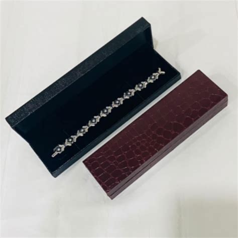 18kt Solid White Gold Diamond And Ruby Tennis Bracelet For Sale At