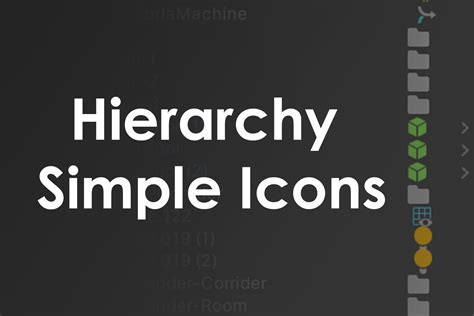 hierarchy simple icons utilities tools unity asset store