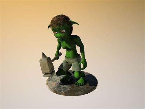 Goblin 3d Model Rigged Cgtrader