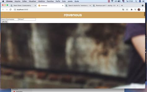 ravenous part 1 and 2 styling react js codecademy forums