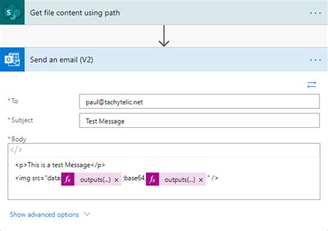 how to embed an image in an email in power automate debajit s power