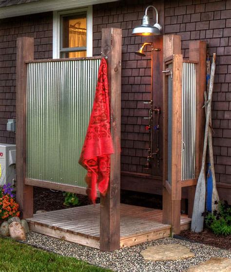 16 Diy Outdoor Shower Ideas A Piece Of Rainbow