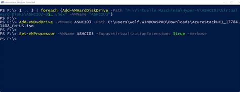 creating and configuring a virtual machine completely with powershell