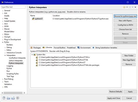 course library installation in eclipse python instructions