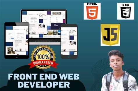 design and develop modern websites by using html and css and javascript