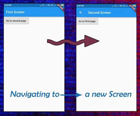 create and move to a new screen in flutter yoc vrogue