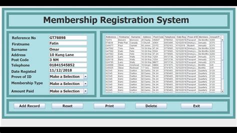 how to create a registration systems using jtable in java