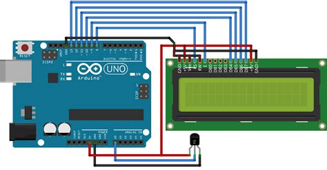digital thermometer using arduino and lm35 temperature sensor