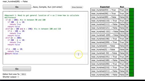 codingbat near hundred python youtube