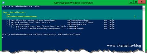 installing an enterprise certificate authority in windows