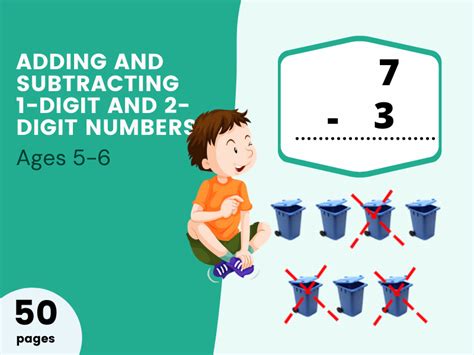 adding and subtracting 1 digit and 2 digit numbers teaching resources