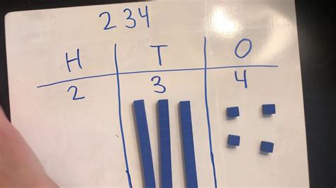 composing 3 digit numbers with base ten blocks youtube