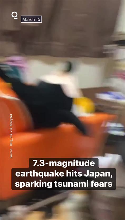 A Powerful 7 3 Magnitude Earthquake Struck Off The Coast Of Fukushima