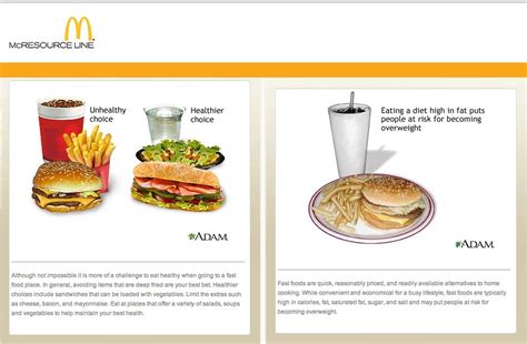 mcdonald s to employees don t eat fast food it s bad for you