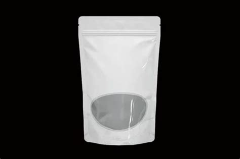 White Stand Up Pouches Glossy At ₹ 1 8 Piece Stand Up Zipper Pouch