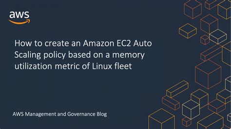 how to create an amazon ec2 auto scaling policy based on a memory