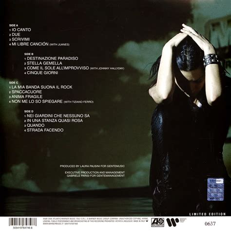 Laura Pausini Io Canto Dark Green Vinyl Edition Vinyl 2lp 2023