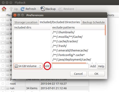 install flyback on ubuntu 15 04 create and restore incremental