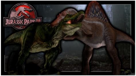 Jurassic Park Iii Tyrannosaurus Vs Spinosaurus By Enzoepic On Deviantart