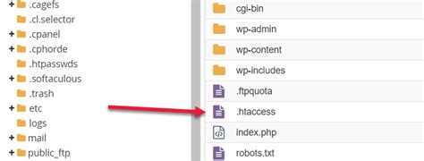 how to find and edit the “ htaccess” file in cpanel