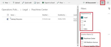 how to use sharepoint metadata instead of folders