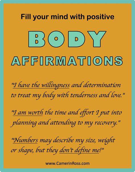 Fill Your Mind With Positive Body Affirmations By