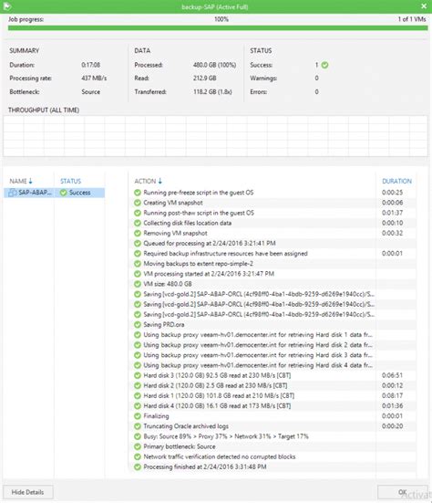 how to backup an oracle database — veeam s best practices