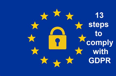 13 Steps To Follow To Comply With The Gdpr Rules Icpte Institute Of