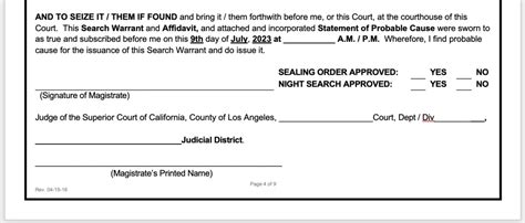 Understanding Search Warrants About The Search Warrant Document