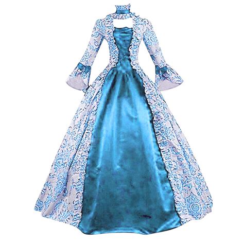 Lmkihusa Halloween Dress For Women Vintage Flare Sleeve Victorian Dress