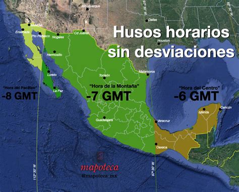 Mapa Zonas Horarias México Cambio Horario Huso Horario 58 Off