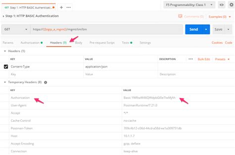 lab 1 2 rest api authentication and example templates