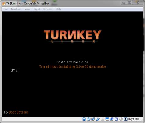 appliance installation tutorial with virtualbox new turnkey gnu linux