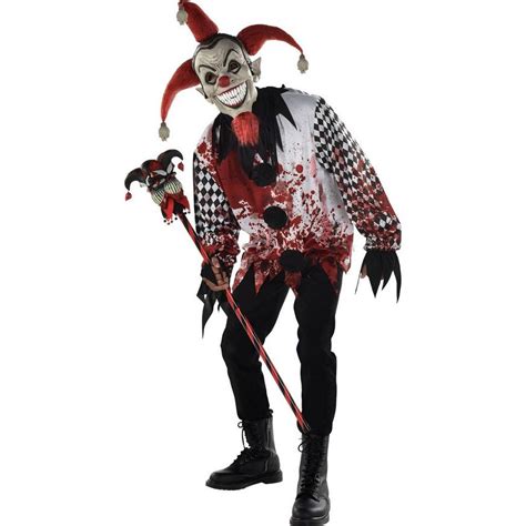 Adult Evil Jester Latex Mask With Mini Skulls Twisted Circus Party City