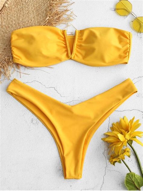 Sexy Summer Swimsuits Yellow Swimsuits Swimsuits Outfits Bikini