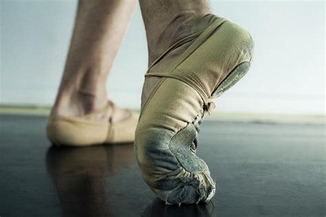 Close Up Of Ballet Dancers Feet In Toe Photograph By Patrik Giardino