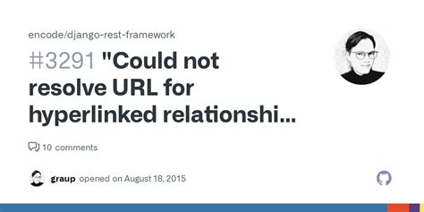 could not resolve url for hyperlinked relationship using view name