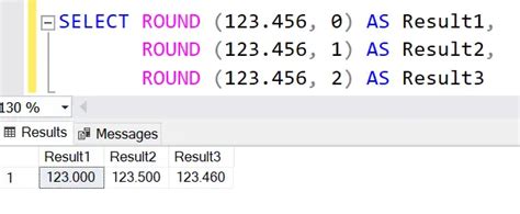 sql server round function