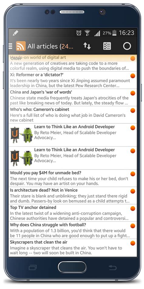rss rdf und atom feed reader für android scand