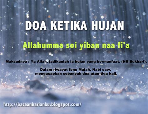 Bacaan Harian Ku Doa Ketika Hujan