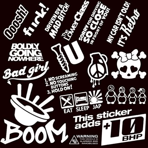 1pcs Funny Jdm Dub Vag Car Sticker Vinyl Decal Car Window Wall Home